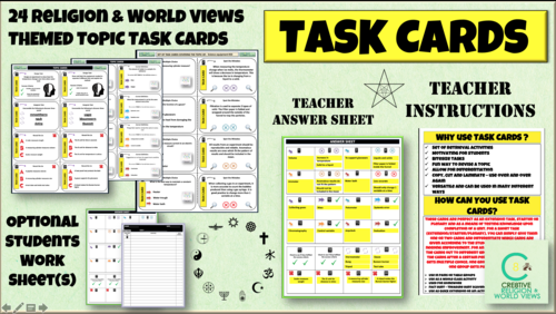 Islam Revision Task Cards | Teaching Resources