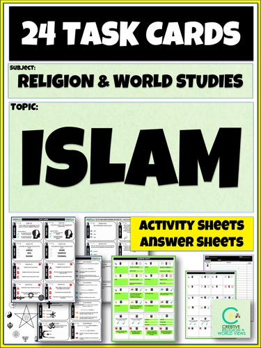 Islam Revision Task Cards | Teaching Resources