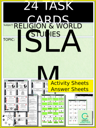 Islam Revision Task Cards | Teaching Resources