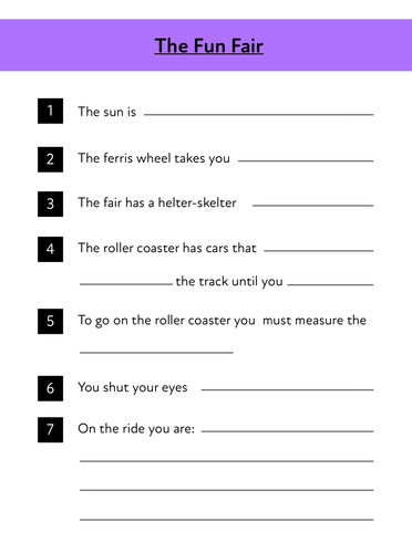 Reading Comprehension 'The Fun Fair’ (4-8 years) | Teaching Resources