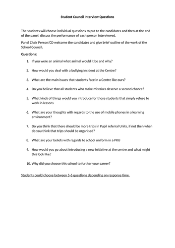 Interview Questions - Questions and Desired Responses for School Jobs ...