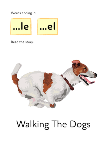 Reading Comprehension ‘Walking The Dogs’ (4-8 years) | Teaching Resources