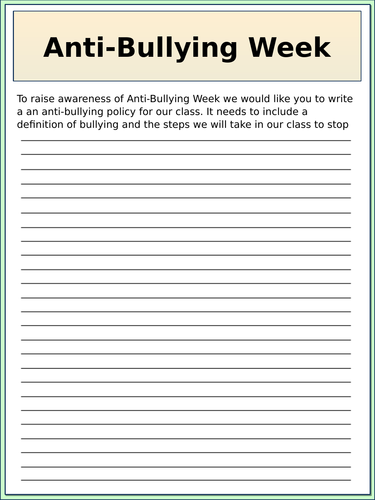 Anti Bullying Week Bundle | Teaching Resources