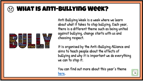 Anti Bullying Week Assembly | Teaching Resources