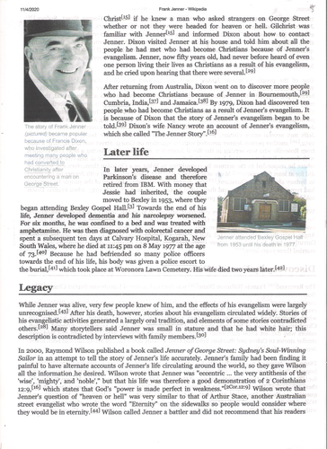 Frank Jenner (1903-1977) The evangelist of George Street | Teaching ...