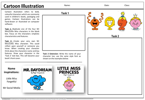 Cartoon Illustration | Teaching Resources