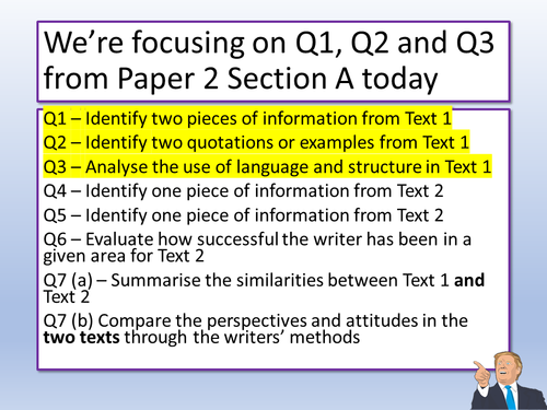 Edexcel English Language Paper 2 | Teaching Resources
