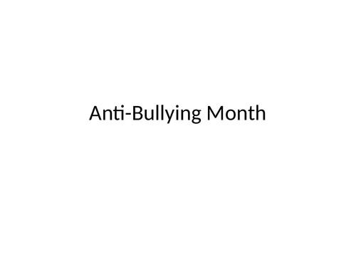 Anti Bullying Week Materials Citizenship Assemblies Powerpoints Word ...