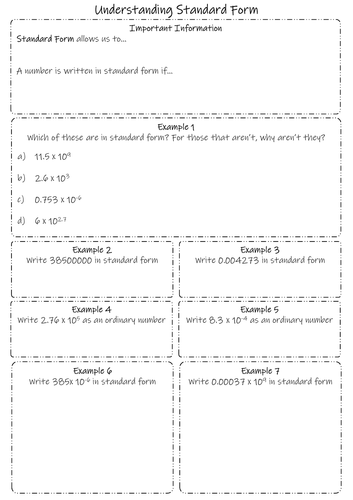 Maths - Number - Knowledge Organiser - Worked example - Structured ...