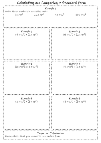 Maths - Number - Knowledge Organiser - Worked example - Structured ...