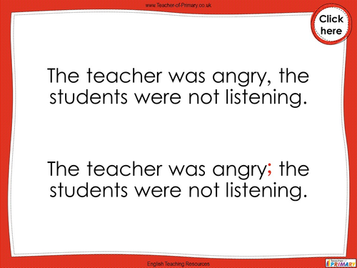 Avoiding Comma Splicing - KS2 | Teaching Resources