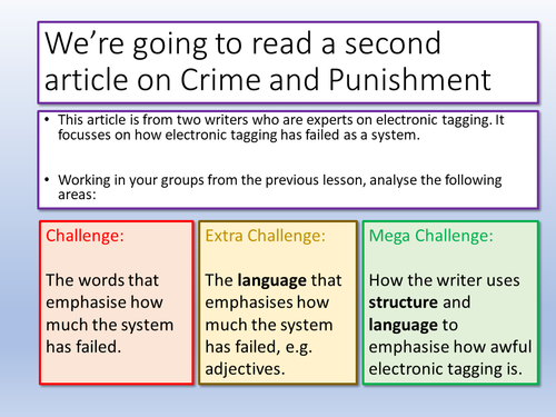 Edexcel English Language P2 Q3, Q7a | Teaching Resources