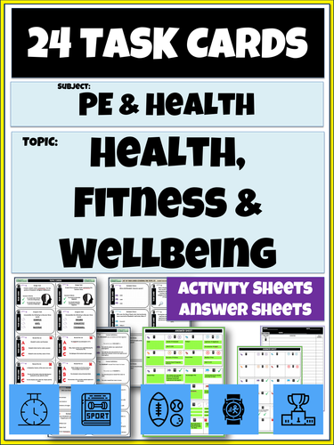 Health fitness and Wellbeing | Teaching Resources