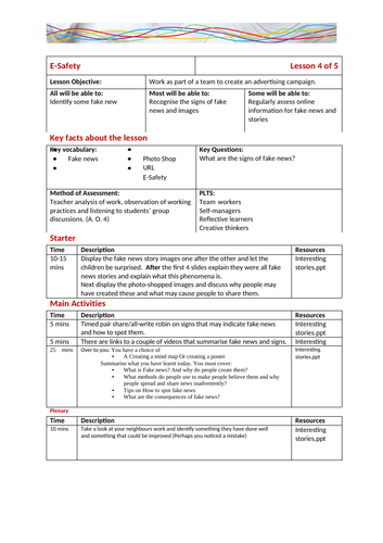 Fake News - Year 7 online safety (KS3) | Teaching Resources