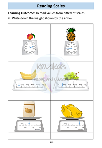 Measure - AQA Entry Level 3 Maths Workbook | Teaching Resources