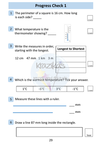 Measure - AQA Entry Level 3 Maths Workbook | Teaching Resources
