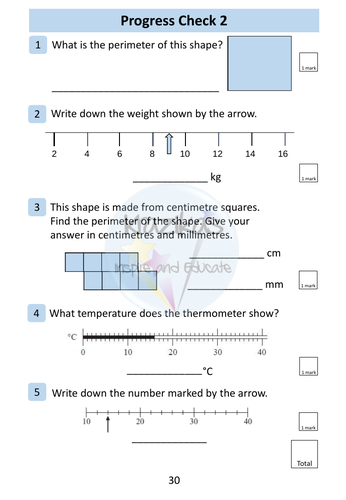 Measure - AQA Entry Level 3 Maths Workbook | Teaching Resources