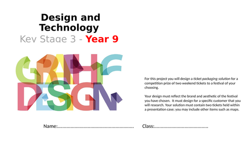 Key Stage 3 - Graphics Product | Teaching Resources