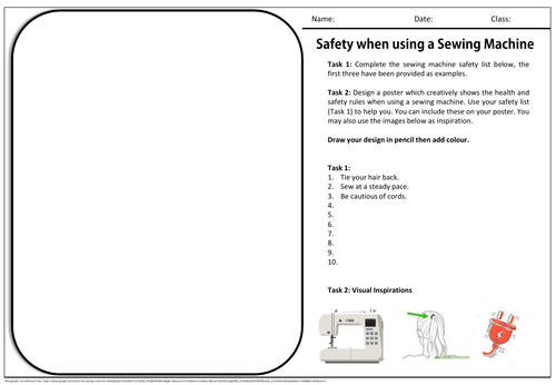 Sewing Machine Safety | Teaching Resources