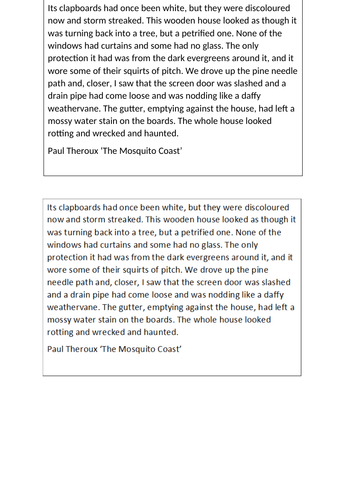 SQA National 5 English: Component 3 Portfolio - Creative Writing Unit ...