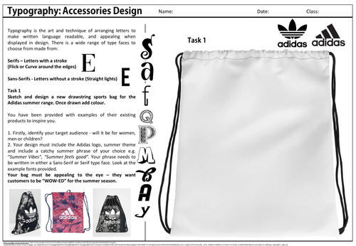 Typography & Bag Design | Teaching Resources