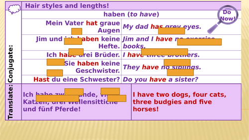 Y7 German Lesson 26 - School Subjects and Opinions | Teaching Resources