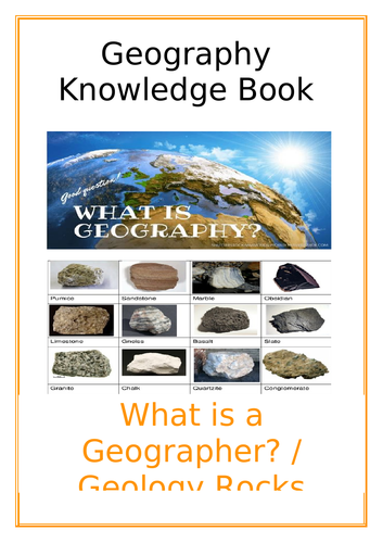 Geographer/Geology Knowledge Booklet | Teaching Resources