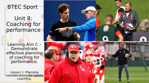 Coaching for Performance - Scheme of work - BTEC Sport Level 3 Unit 8 ...