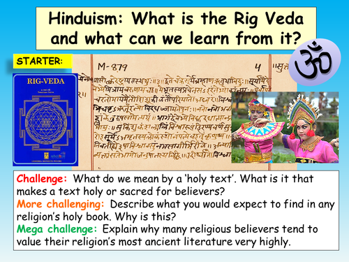 Hinduism - Rig Veda | Teaching Resources