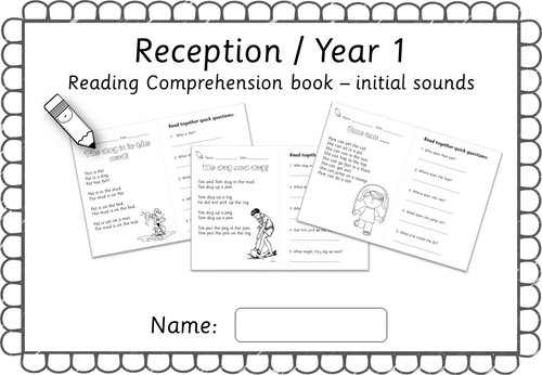 Reception/Year 1 differentiated Reading Comprehension worksheets - RWI ...