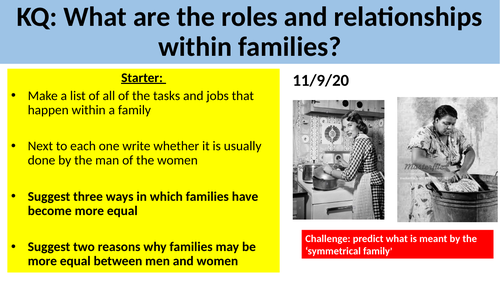 AQA GCSE Sociology Families and Households | Teaching Resources