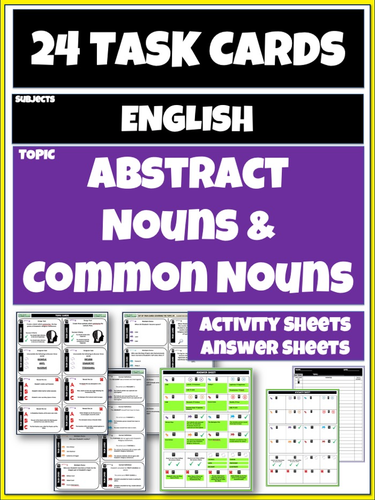 Abstract Common Nouns | Teaching Resources