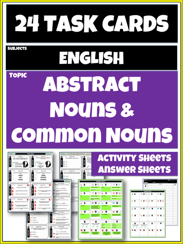 Abstract Common Nouns | Teaching Resources