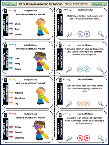 Abstract Common Nouns | Teaching Resources