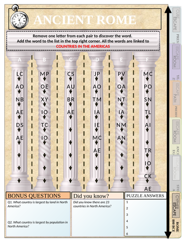 Geography Escape Room | Teaching Resources