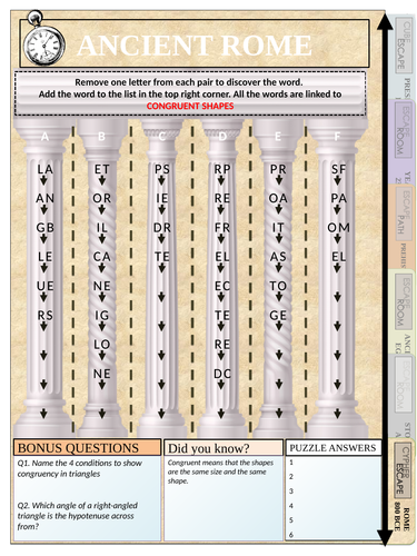 Trigonometry Maths Games Escape Room | Teaching Resources