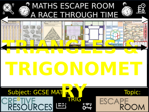 Trigonometry Maths Games Escape Room | Teaching Resources