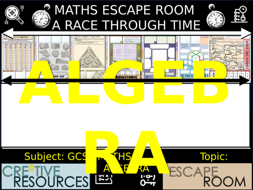 Algebra Maths Games Escape Room | Teaching Resources