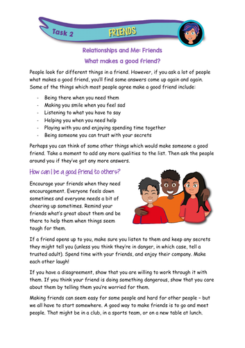 Friendship KS2 PSHE | Teaching Resources