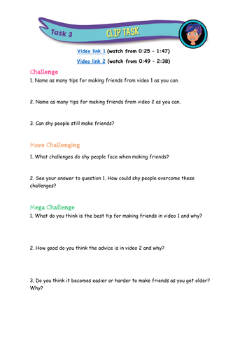 Friendship KS2 PSHE | Teaching Resources