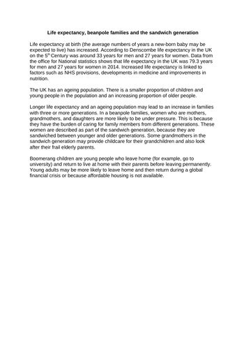 GCSE Sociology Families - L8. Changes in Family Structure | Teaching ...