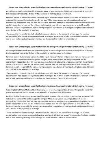 GCSE Sociology Family - L9. Fertility, Marriage and Divorce | Teaching ...