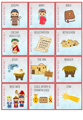 Christmas Story - "Who am I?" Guessing Game | Teaching Resources