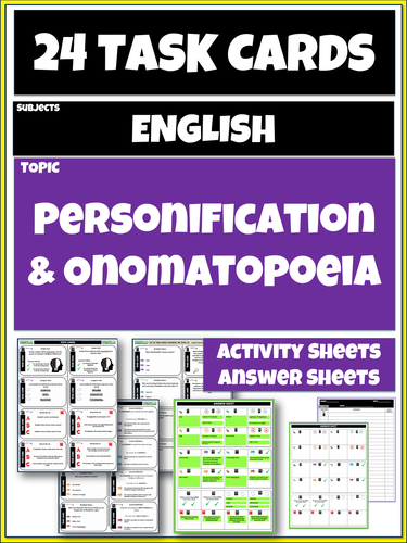 Personification Onomatopoeia | Teaching Resources