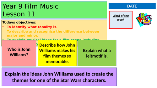 KS3 Film Music Project [for non music classroom teaching] | Teaching ...