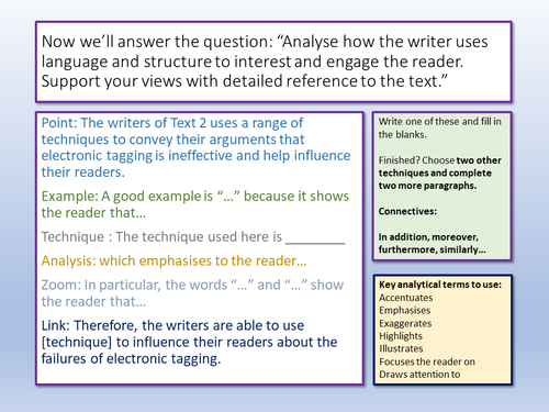Edexcel English Language Paper 2 Q3 | Teaching Resources