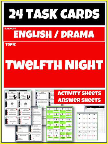 Twelfth Night - English Revision | Teaching Resources