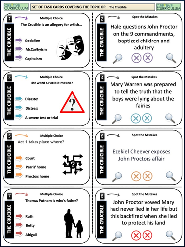 The Crucible - English Revision | Teaching Resources