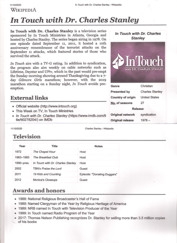 Charles Stanley In Touch Ministries | Teaching Resources Charles Stanley In Touch Ministries | Teaching Resources