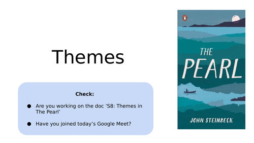 The Pearl - John Steinbeck SOW | Teaching Resources